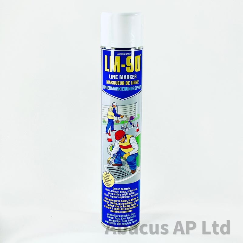 Action Can LM90 White Line Marking Paint Aerosol - Abacus high quality ...