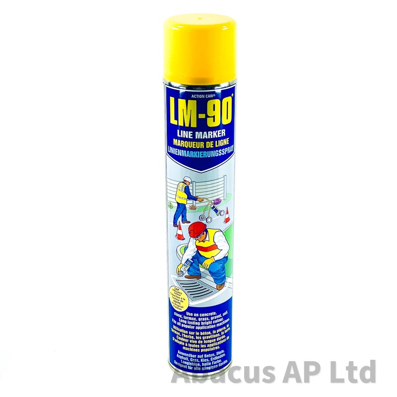 Action Can LM90 Yellow Line Marking Paint Aerosol - Abacus high quality ...