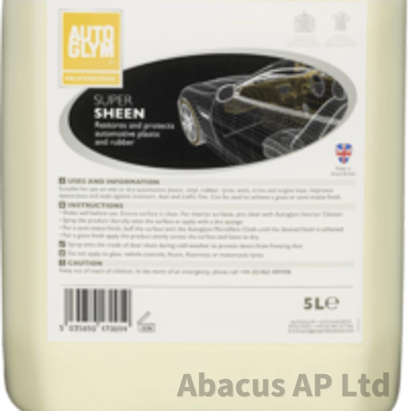 Autoglym Super Sheen 5 Litres - Abacus high quality products