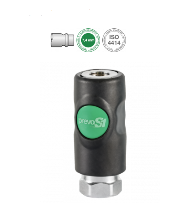 Prevost HF Green Safety Coupling c/w 1/4" BSP Female Thread - Abacus ...