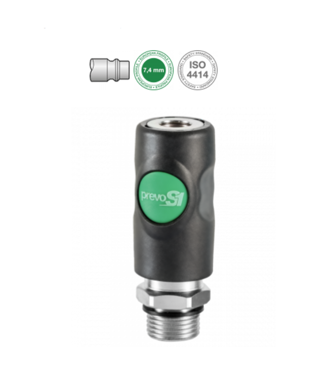Prevost HF Green Safety Coupling c/w 1/4" BSP Male Thread - Abacus high ...